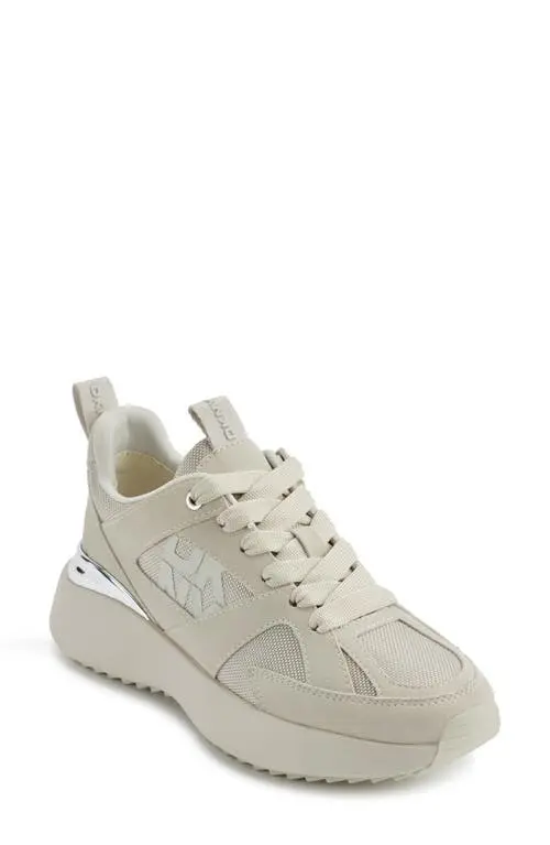 Dkny Zofi Wedge Sneakers - Soft White