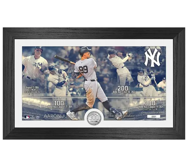 HIGHLAND MINT Highland Aaron Judge 300th Home Run Silver Coin Photo