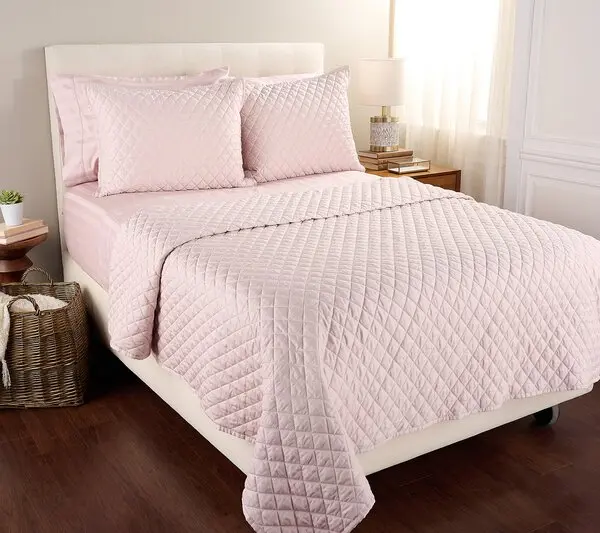 NORTHERN NIGHTS As Is Cotton Sateen Quilt & Sham Set Twin