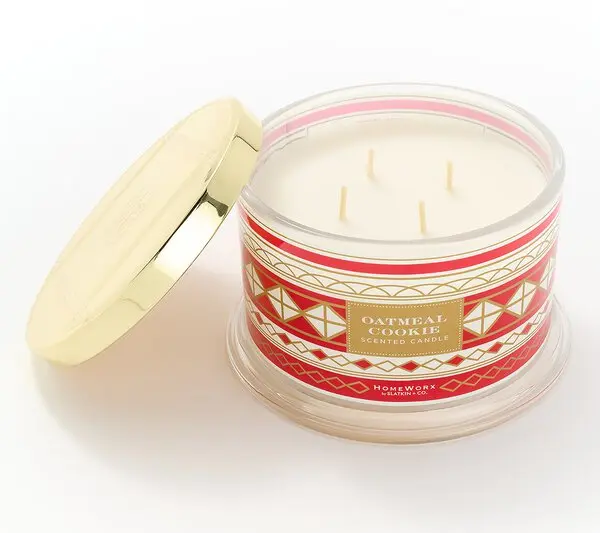 HOMEWORX BY SLATKIN + CO. As Is 18oz. Oatmeal Cookie Candle