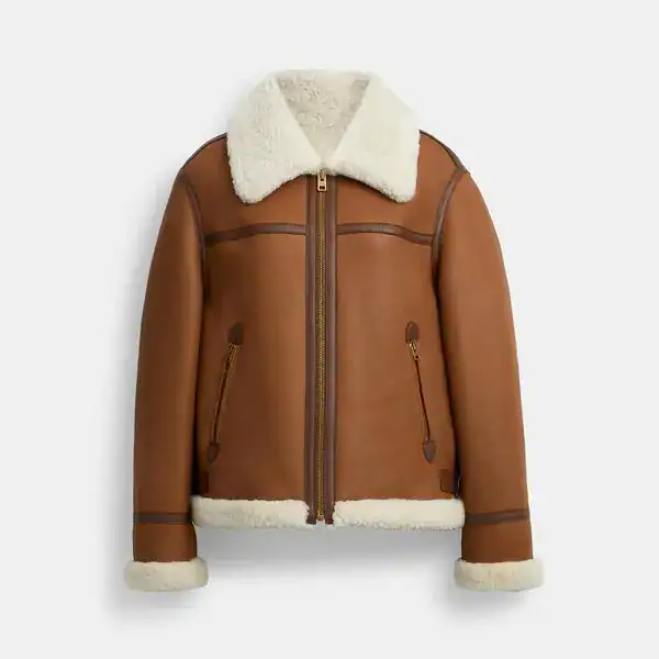Coach Shearling Aviator In Tan 50% Off Editorialist
