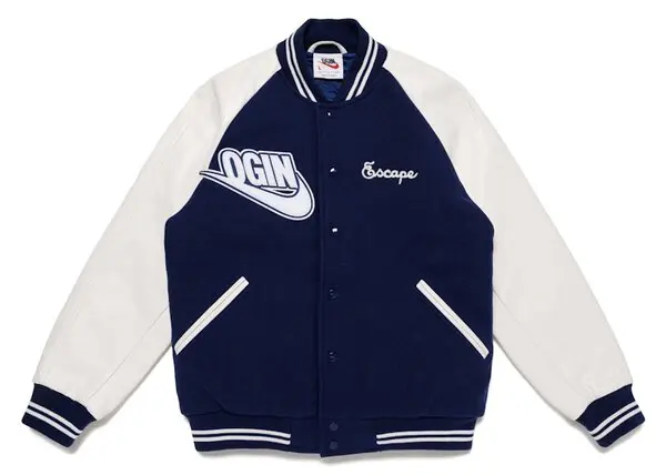 Nike X Nigo Nrg Varsity Jacket - Navy Blue