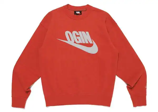 Nike X Nigo Nrg Fleece Crew Sweatshirt - Red | Editorialist