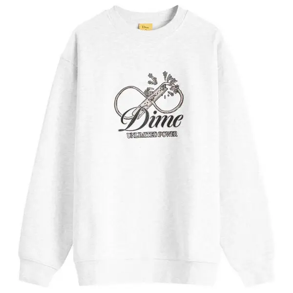 DIME Cursive Power Sweatshirt - Ash