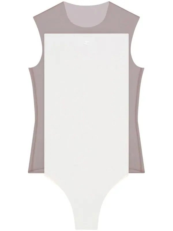 COURREGES Illusion Bodysuit - White