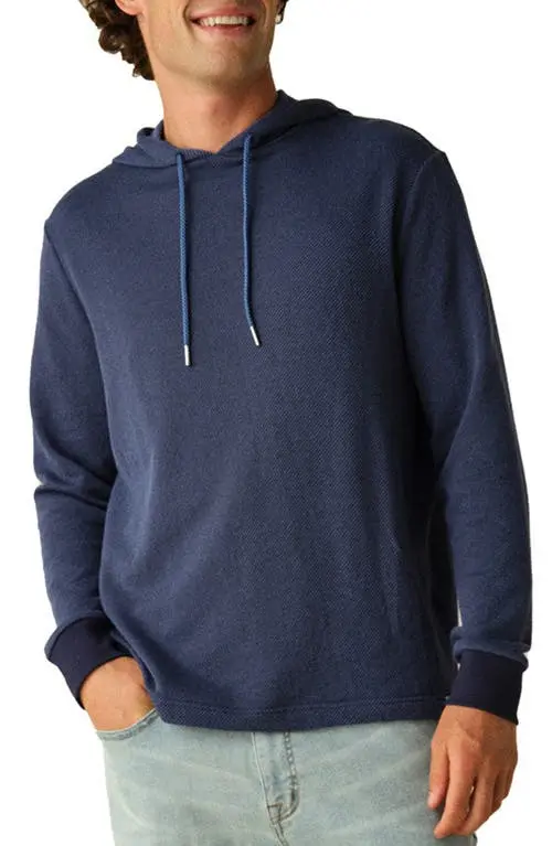 FAIR HARBOR Tailwind Textured Hoodie - Navy Twill