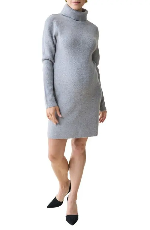 INGRID & ISABEL® Maternity Turtleneck Long Sleeve Sweater Dress