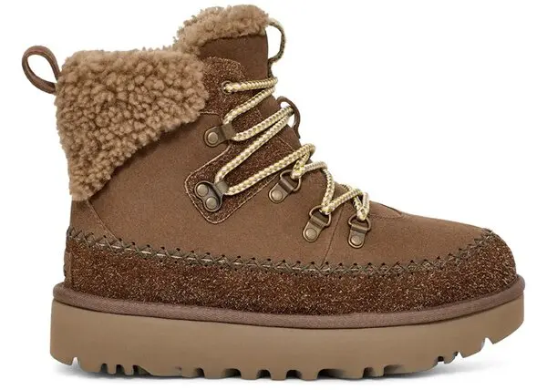 UGG Classic Alpine Lace-up Boots - Hickory