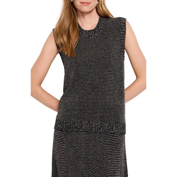 NIC+ZOE Pixel Sweater - Neutral Multi