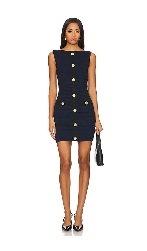 Retrofete Erin Dress - Navy & Black
