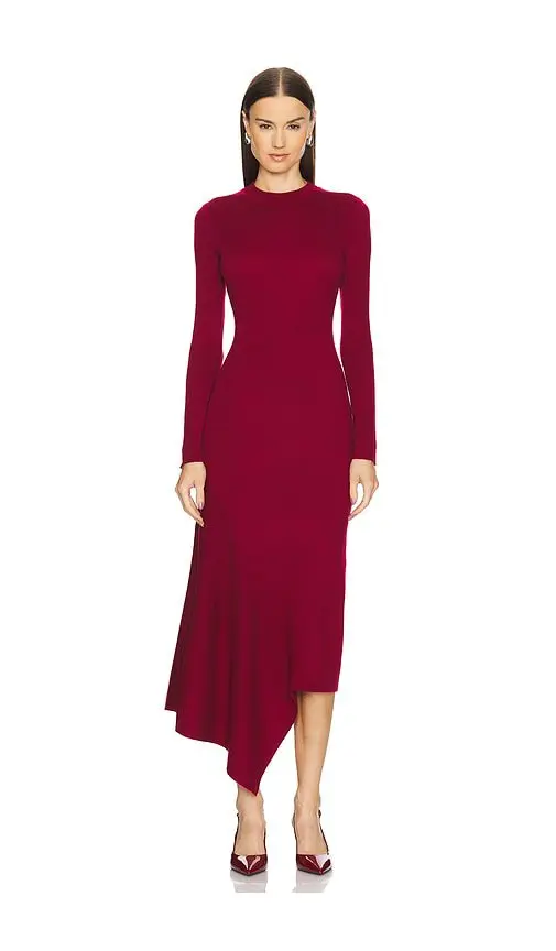 L'academie By Marianna Odelya Asymmetrical Dress - Wine