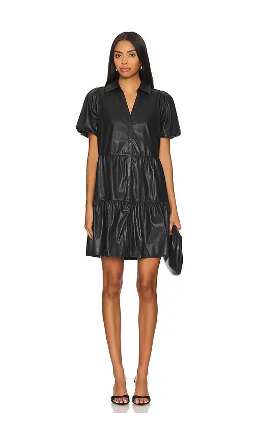 Brochu Walker Havana Vegan Leather Mini Dress In Black Onyx - 30% Off |  Editorialist