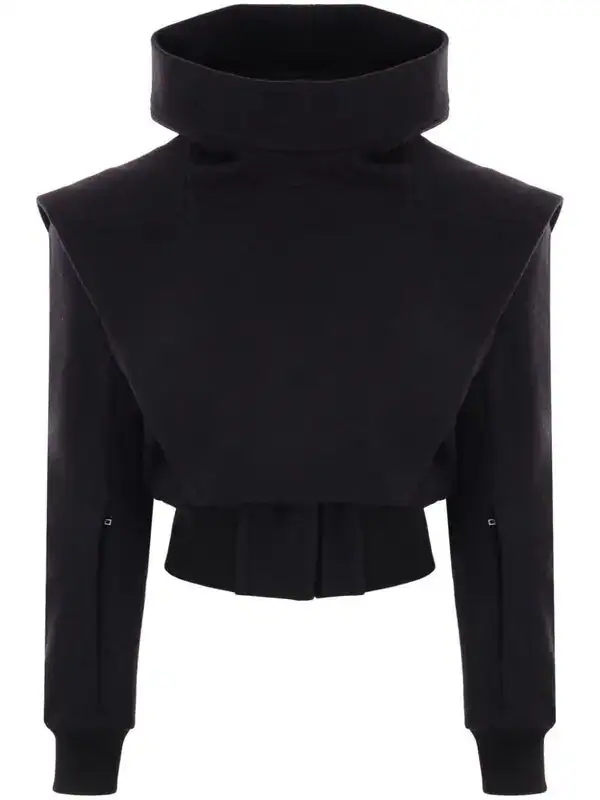 Rick Owens Tatlin Flight Wool Bomber Jacket In Black - 20% Off ...