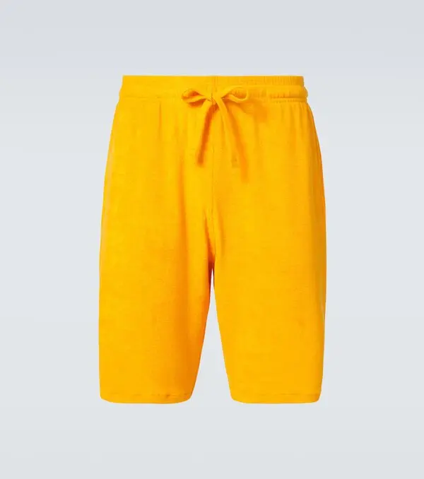 Vilebrequin Bolide Cotton-blend Terry Shorts - Yellow