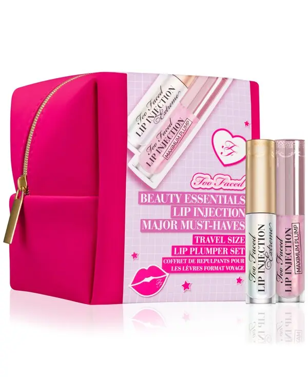 TOO FACED 2-pc. Beauty Essentials Lip Injection Major Must-haves Lip Plumper Set