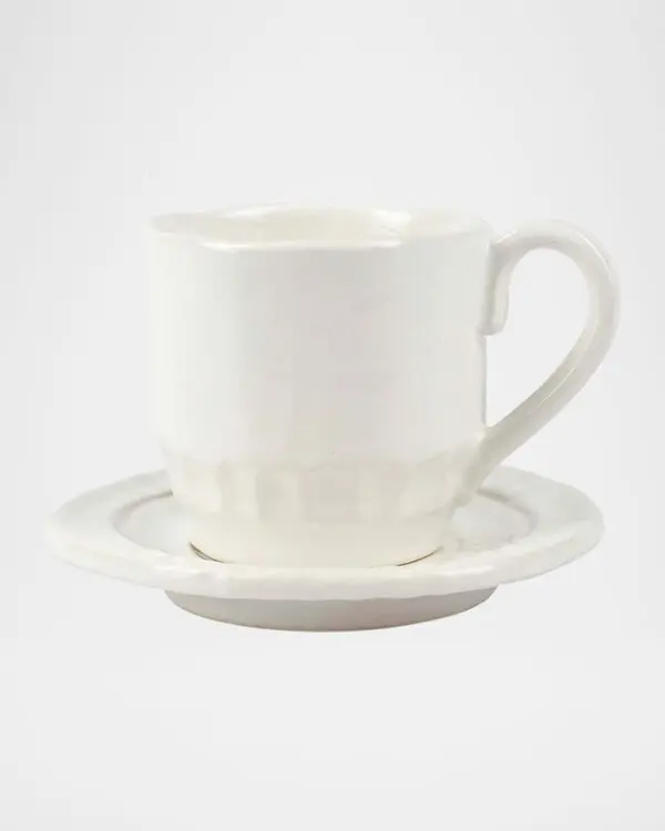 VIETRI Pietra Serena Espresso Cup & Saucer, 4 Oz