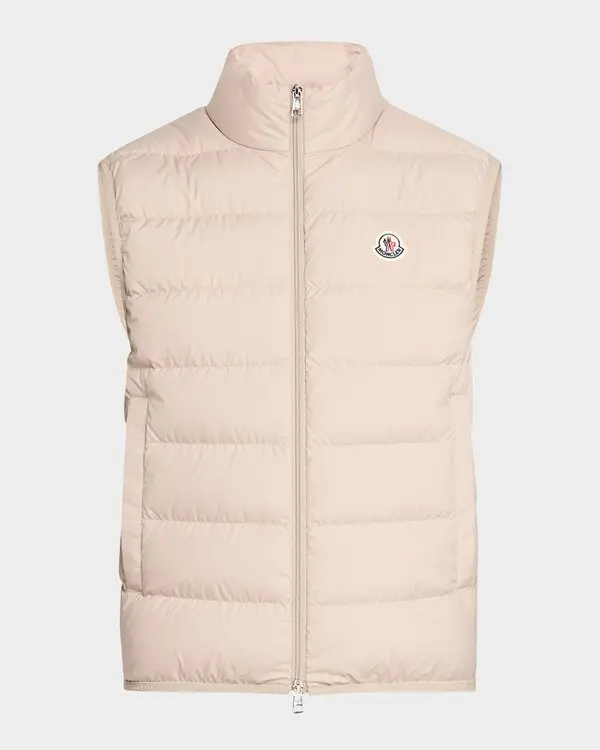 Moncler Contrin Puffer Vest - Medium Beige