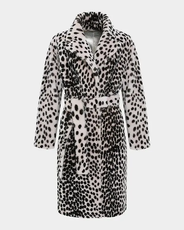 Gorski Reversible Belted Shearling Coat