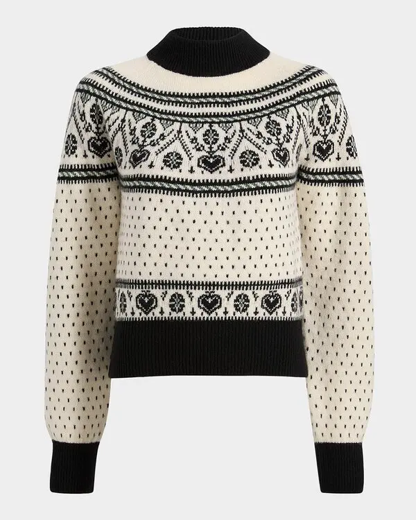 Khaite Guy Intarsia Cashmere Sweater - Neutral Multi