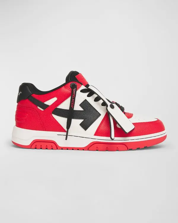 Off-White Out Of Office Leather Sneakers - Red - Black