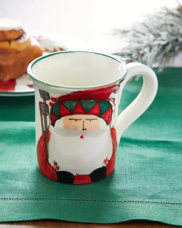 VIETRI Old St. Nick Golfing Mug - One-color