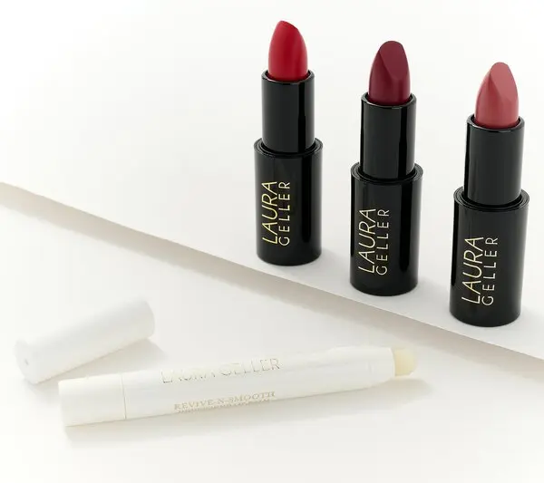 Laura Geller Beauty Modern Classic Lip Trio + Topper