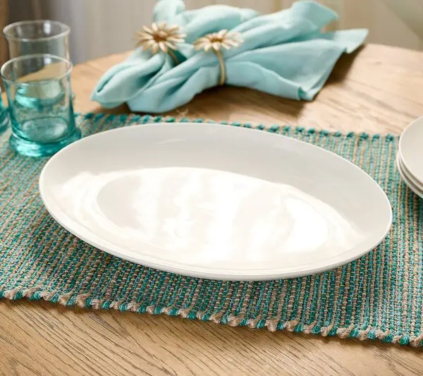 HOME REFLECTIONS 14'x10.5' Oval Porcelain Serving Platter