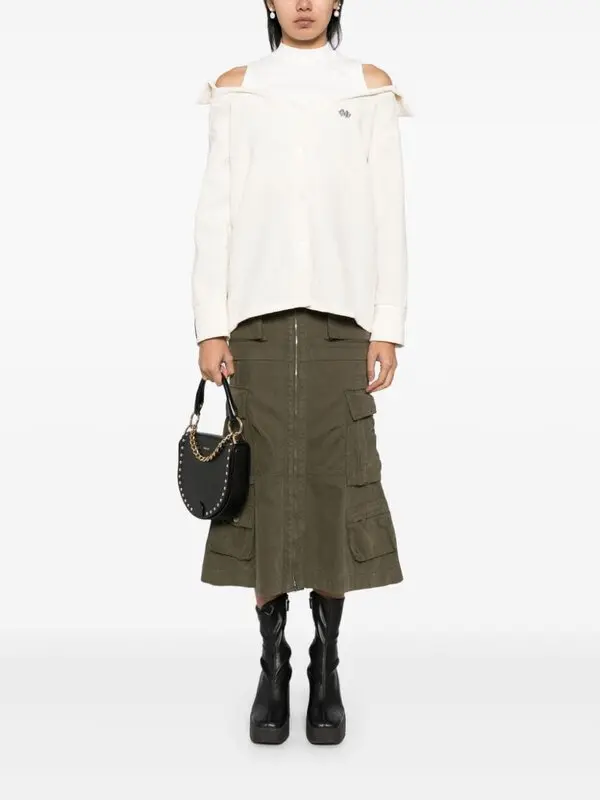MUSIUM DIV. Layered Open-shoulder Top