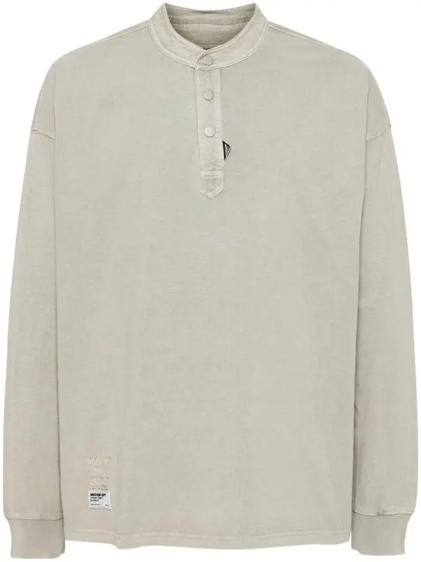 MUSIUM DIV. Henley Long Sleeve Tee - Neutrals