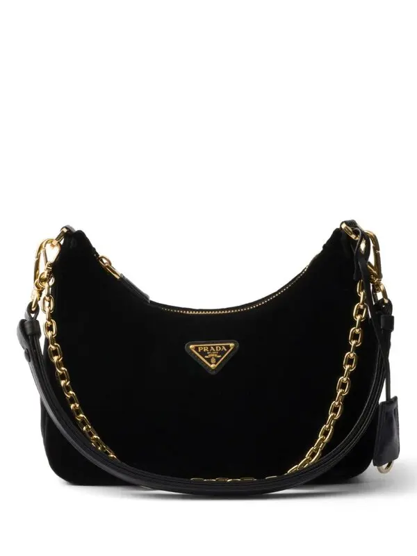 Prada Re-edition Velvet Mini-bag - Black