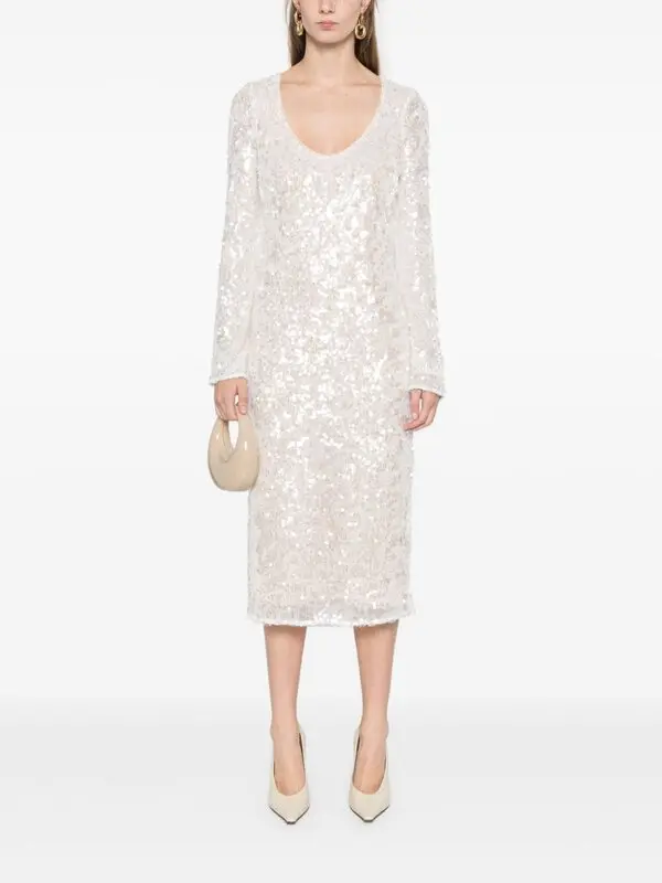 Patrizia Pepe Sequin-embellished Midi Dress