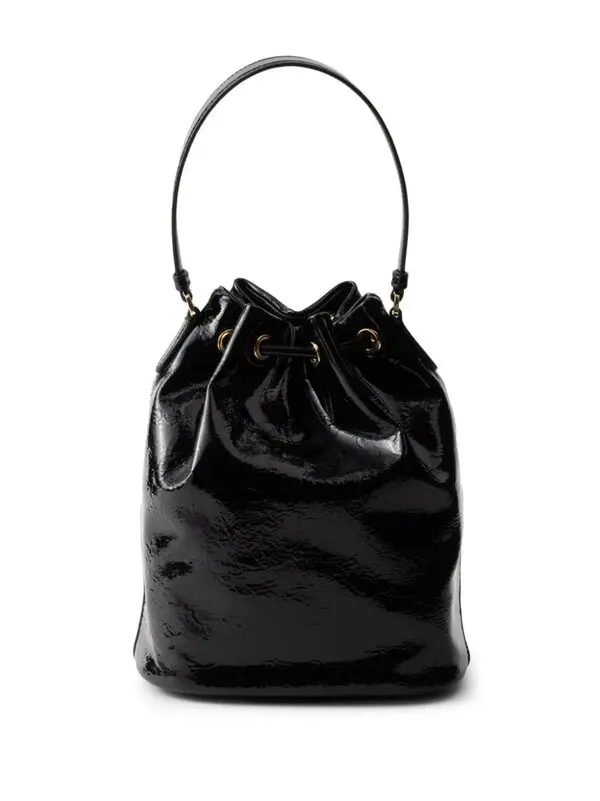Prada Duet Bucket Bag - Black