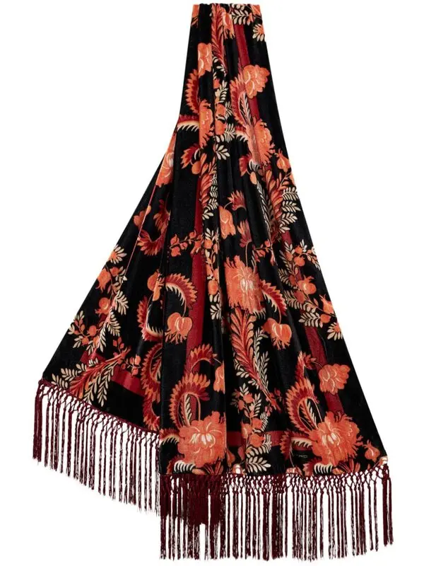 Etro Printed Velvet Scarf