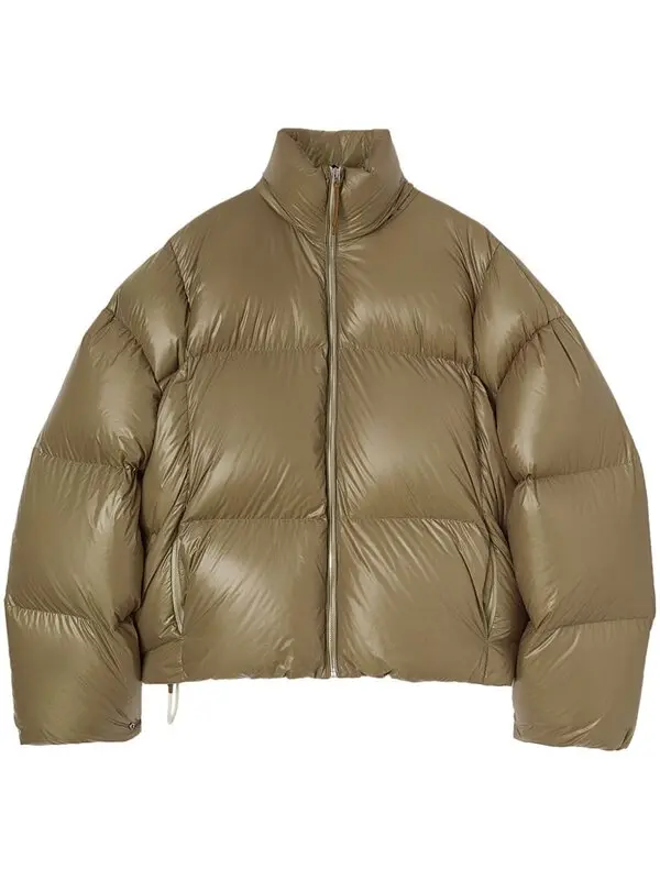 JIL SANDER Quilted Puffer Jacket - Brown