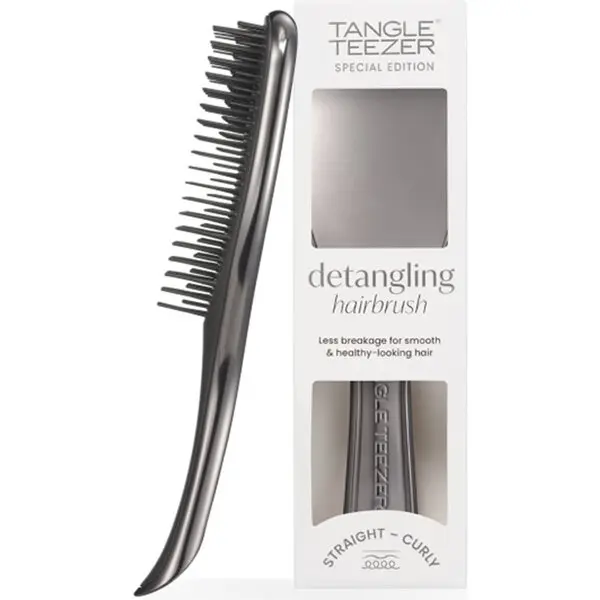 TANGLE TEEZER Chrome Ultimate Detangler Hairbrush - Midnight Silver