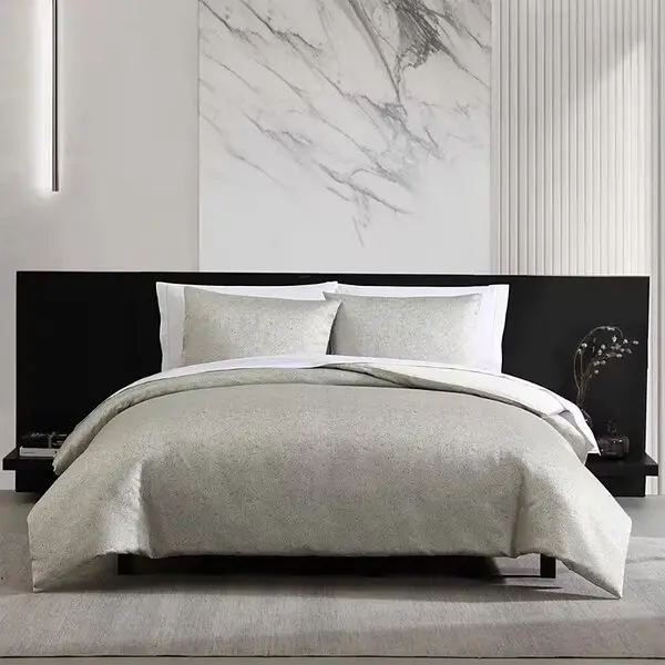 Vera Wang Speckled Satin Weave 3 Piece Duvet Cover Set, King