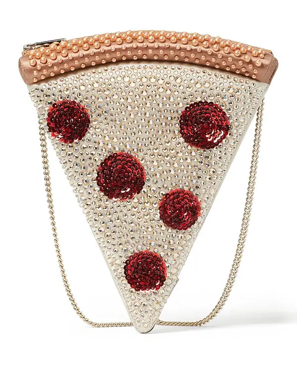 Kate Spade New York Crystal-embellished Pizza Crossbody Bag