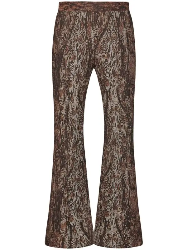 Rosetta Getty Cropped Flared Trousers