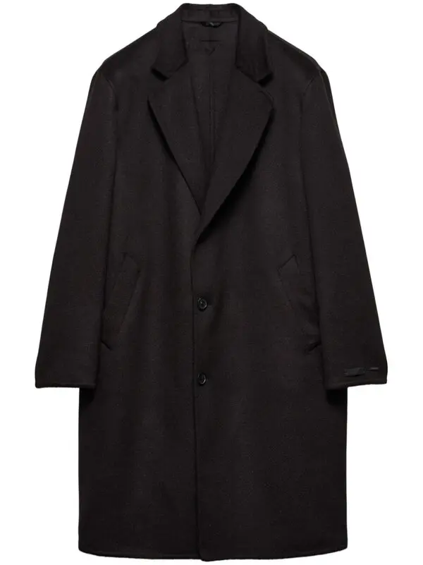 Prada Single-breasted Wool Coat