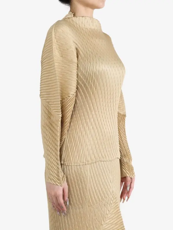 Issey Miyake Plissé-effect Blouse