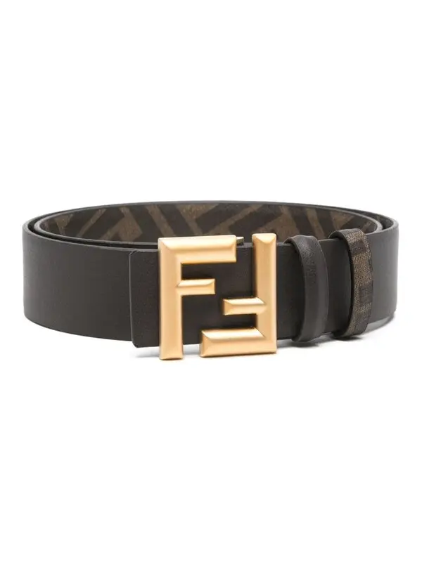 Fendi Ff Rounded Belt - Brown | Editorialist display picture 2