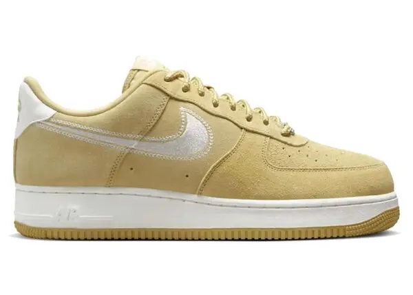 Nike Air Force 1 '07 Lv8 Embroidered Swoosh - Buff Gold/sail