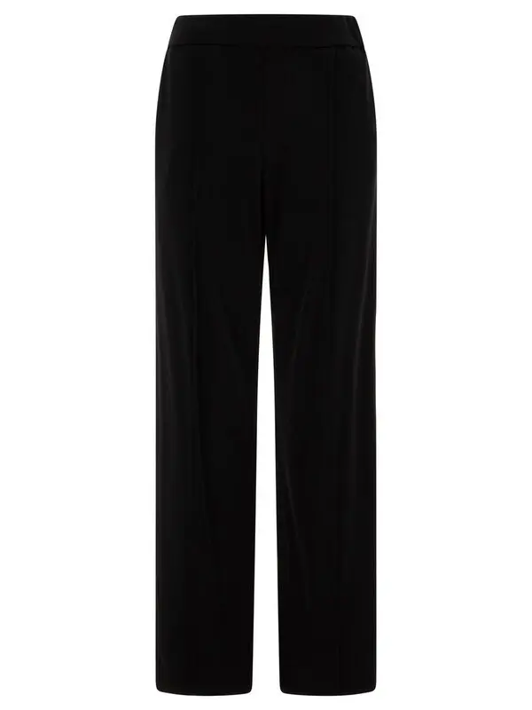 Jil Sander Wide-Leg Viscose Trousers In Black - 65% Off