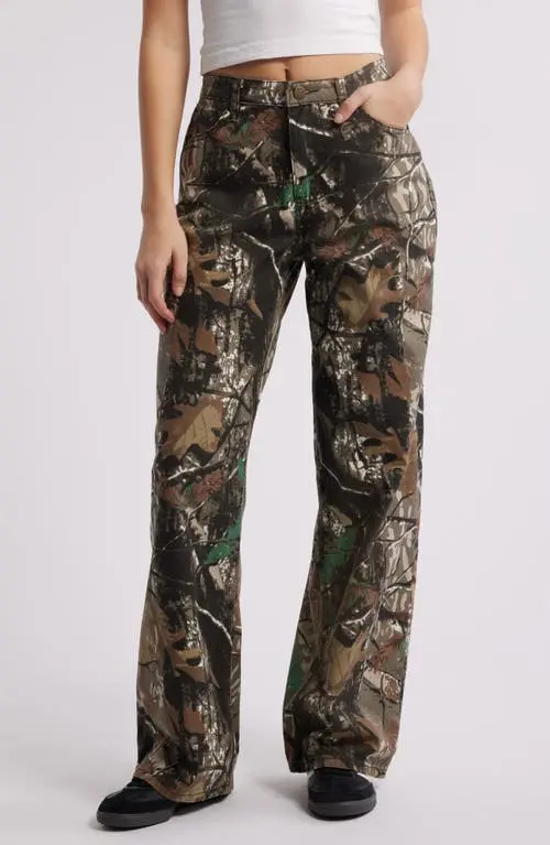 PTCL Wide-leg Camouflage Jeans