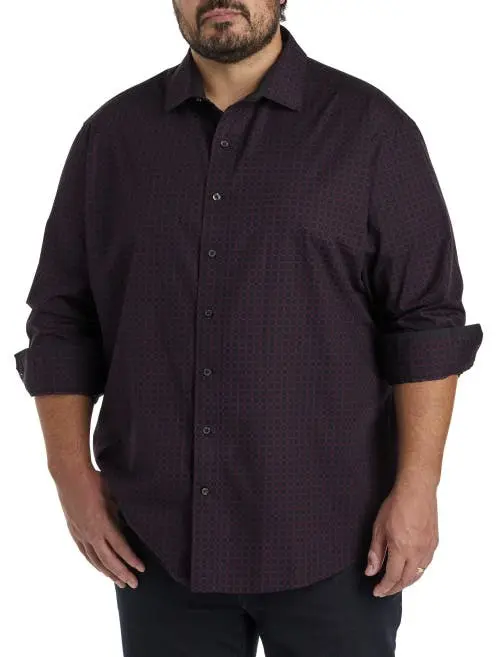 SYNRGY BY DXL Big & Tall Check Sport Shirt