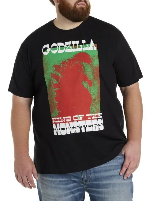 TRUE NATION BY DXL Big & Tall Godzilla King Of Monsters Graphic Tee