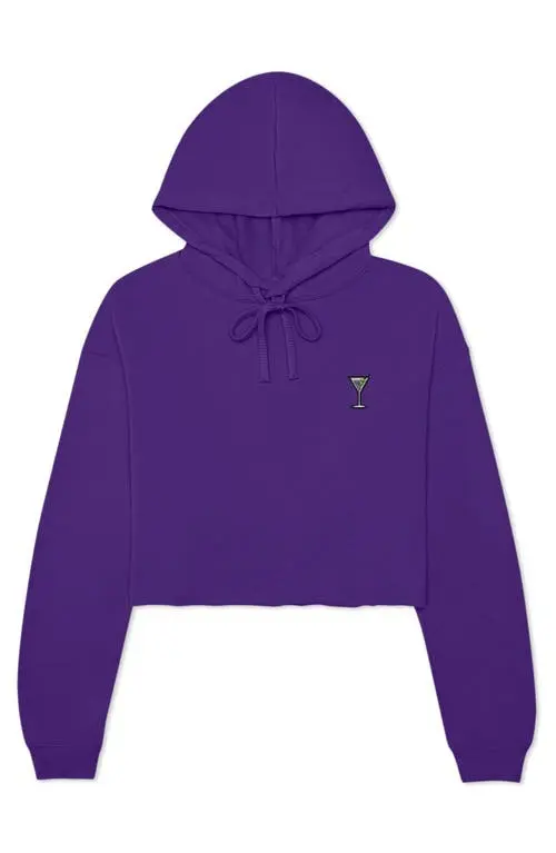 DALIX Martini Cropped Hoodie - Deep Heather