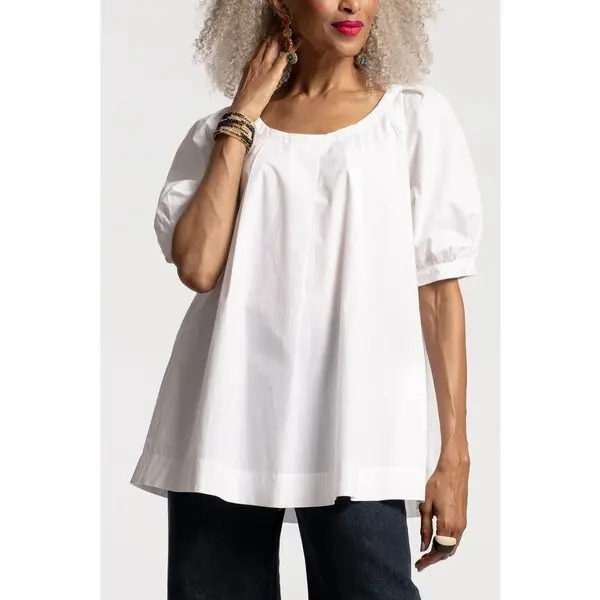 FRANCES VALENTINE Zonda Top - White