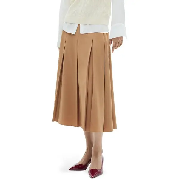 Mango Godet Midi Flared Skirt