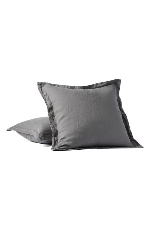 COYUCHI Relaxed Organic Linen Sham - Slate
